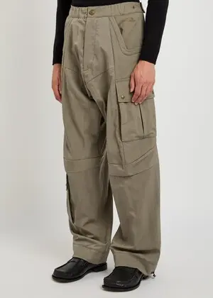 VIVIENNE WESTWOOD Cabarnet Panelled Canvas Cargo Trousers