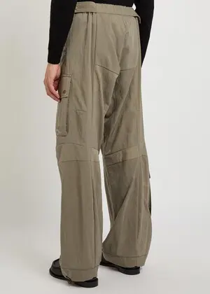 VIVIENNE WESTWOOD Cabarnet Panelled Canvas Cargo Trousers