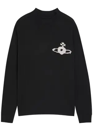 VIVIENNE WESTWOOD Fisherman Orb-intarsia Wool Jumper