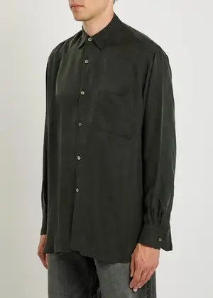 SSSTEIN Oversized Cupro Fibril Shirt