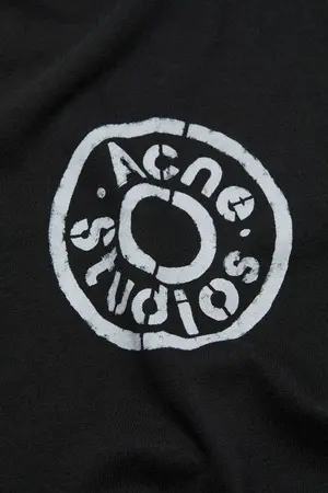 Acne Studios Logo Detailed Crewneck T-shirt