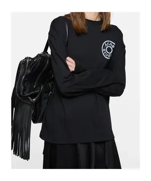 Acne Studios Logo Detailed Crewneck T-shirt