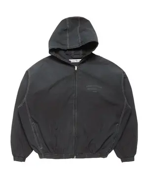 Acne Studios Logo-print Zip-up Hoodie