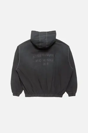 Acne Studios Logo-print Zip-up Hoodie