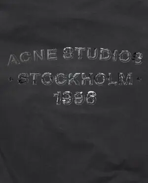 Acne Studios Logo-print Zip-up Hoodie - Black