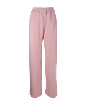GOLDEN GOOSE Star Embellished Straight Leg Pants - Pink