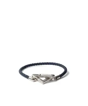 Prada Braided Nappa Leather Bracelet - Blue