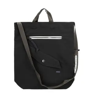 Nanamica Zippered Pocket Shoulder Bag - Black