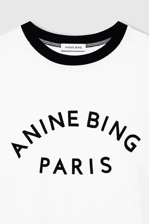 ANINE BING Jaylin Logo-printed Crewneck T-shirt