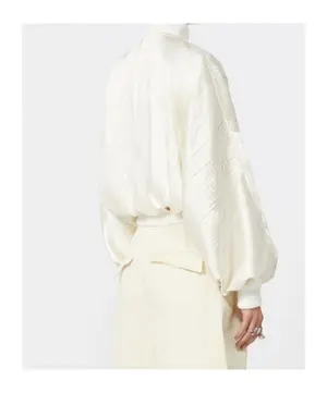 Sportmax Zorro Pleated Satin Bomber Jacket