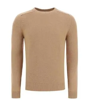 Saint Laurent Crewneck Long-sleeved Jumper - Brown