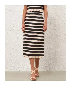 Zimmermann Rebellion Stripe Rope Skirt