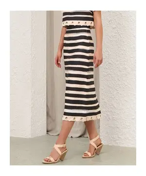 Zimmermann Rebellion Stripe Rope Skirt