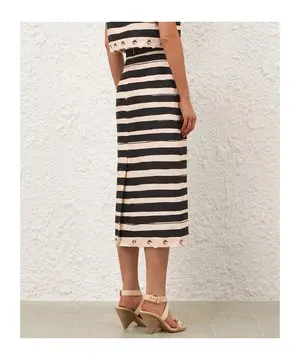 Zimmermann Rebellion Stripe Rope Skirt