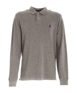 Polo Ralph Lauren Logo Embroidered Long-sleeved Polo Shirt