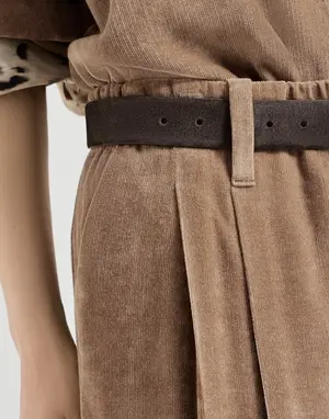 Brunello Cucinelli Fluid Corduroy Baggy Sartorial Trousers - Brown