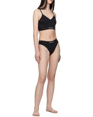 TOM FORD Logo Intarsia V-neck Top