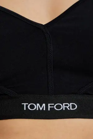 TOM FORD Logo Intarsia V-neck Top