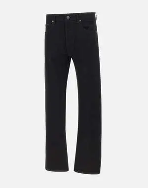 GOLDEN GOOSE Denim Straight-leg Trousers - Black