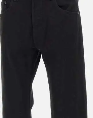GOLDEN GOOSE Denim Straight-leg Trousers - Black