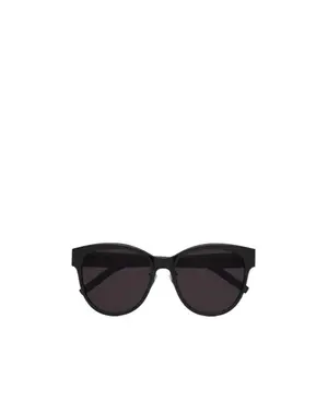 Saint Laurent Round Frame Sunglasses - Black