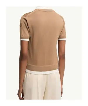 Moncler Layered Wool Polo Shirt