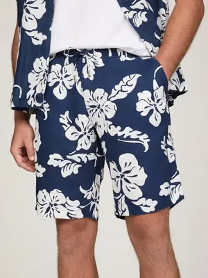 Tommy Hilfiger Floral Print Drawcord Shorts
