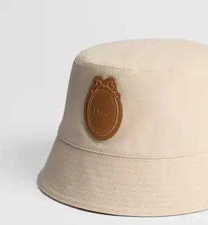 Dior Médaillon Small Brim Bucket Hat - Beige