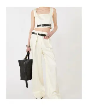 Sportmax Belt Square-neck Top