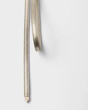 Prada Slim Buckle Belt - Pyrite