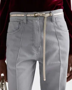 Prada Slim Buckle Belt - Pyrite