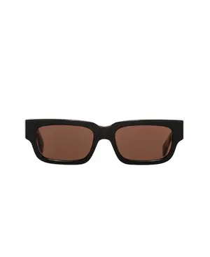 RETROSUPERFUTURE Roma Rectangular Frame Sunglasses - Brown
