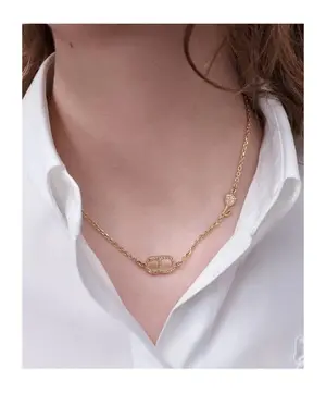 Dior Cd Lily Necklace