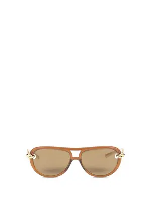 Bottega Veneta Knot Aviator Sunglasses