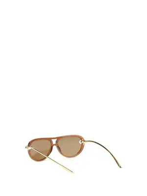 Bottega Veneta Knot Aviator Sunglasses