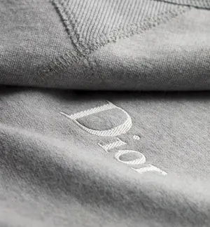 Dior Sweatshirt With Embroidery, Relaxed Fit - Gray