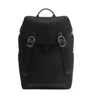 Dior Dior Jett Backpack With Flap Black
