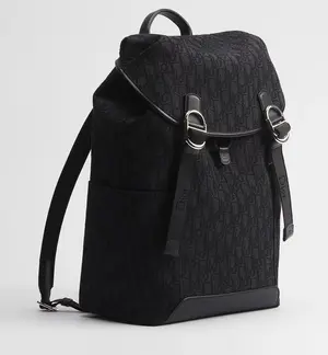 Dior Jett Backpack With Flap - Black