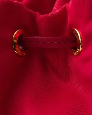 Prada Duet Re-nylon Bucket Bag - Red