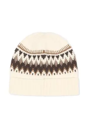 Moncler Jacquard Wool Beanie - Ivory