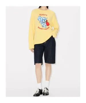 Kenzo Graphic Long Sleeve T-shirt - Yellow