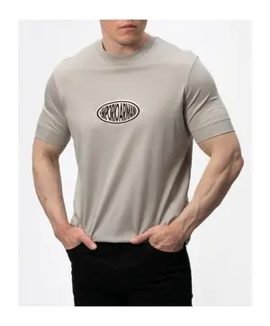 Emporio Armani Logo Embroidered Crew Neck T-shirt