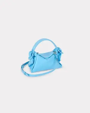 Kenzo Furoshiki' Mini Bag In Leather - Turquoise