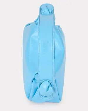 Kenzo Furoshiki' Mini Bag In Leather - Turquoise