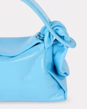 Kenzo Furoshiki' Mini Bag In Leather - Turquoise
