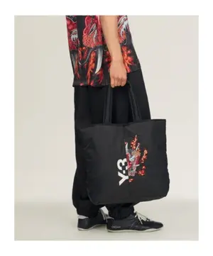 Y3 Yashka Printed Tote Bag