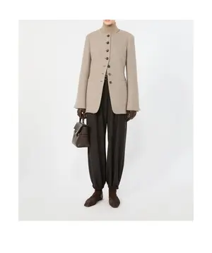 Max Mara Long-sleeved Crew Neck Jacket
