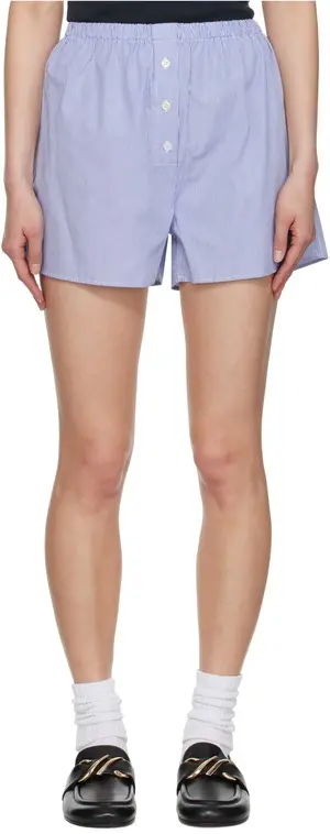 SPORTY  RICH Sporty Rich Mini Boxer Shorts - Bluestriped