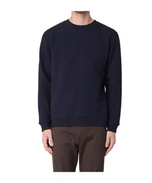 DONDUP Crewneck Cotton Sweater With Gothic 'd' Graphic