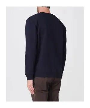 DONDUP Crewneck Cotton Sweater With Gothic 'd' Graphic
